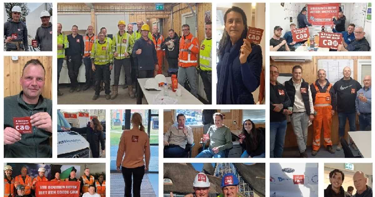 Cao Bouw en Infra: het is gelukt, dankzij jullie acties hebben we nu een ...